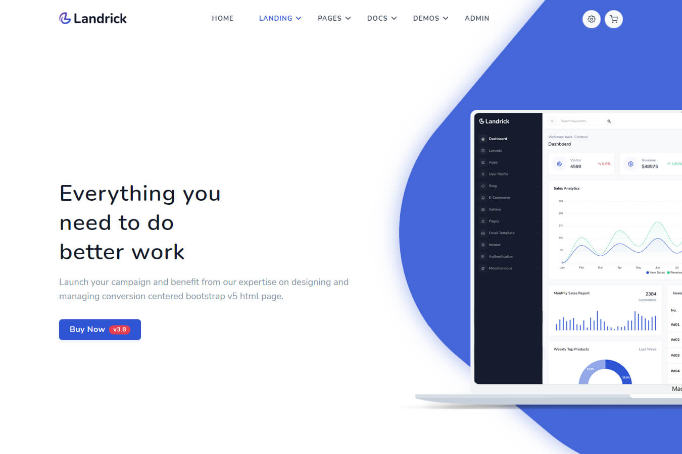 Techwind - Multipurpose App, Saas & Software Landing & Admin Dashboard Template